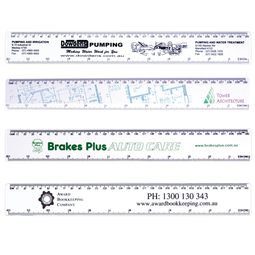 Araca Ink Australia Pty Ltd. Ruler White 30cm Premium Plastic
